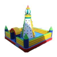 China 0.55mm PVC Tarpaulin Artificial Climbing Wall Great for Sports Activities With Blower for sale