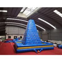 China 0.55mm PVC Tarpaulin Artificial Climbing Wall Great for Sports Activities With Blower for sale