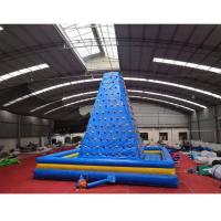 China 0.55mm PVC Tarpaulin Artificial Climbing Wall Great for Sports Activities With Blower for sale