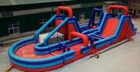 China Acceptable OEM Inflatable Ocean Run Theme Obstacle Course for Unisex Challenge Games for sale
