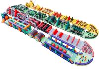 China Acceptable OEM Inflatable Ocean Run Theme Obstacle Course for Unisex Challenge Games for sale