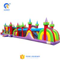 China Giant Commercial Inflatable Obstacle Course Bounce House Slide PORTABLE Karry Outdoor for sale