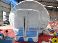 China PORTABLE Halloween Snow Globe Tent Transparent Inflatable Bubble House Balloon For Kids for sale