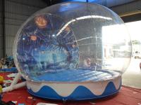 China PORTABLE Halloween Snow Globe Tent Transparent Inflatable Bubble House Balloon For Kids for sale