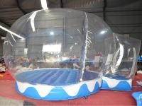 China PORTABLE Halloween Snow Globe Tent Transparent Inflatable Bubble House Balloon For Kids for sale