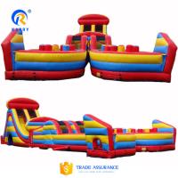 China Outdoor Playground Inflatable Obstacle Course Race for Kids and Adults Customized for sale