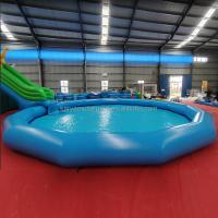 China Customized Color PVC Elephant Theme Inflatable Water Park Combo Slide for Playground for sale