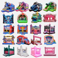 China Big Mini Collection Inflatable Bouncy Houses with Slide Repair Kits Included for sale