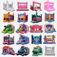 China Big Mini Collection Inflatable Bouncy Houses with Slide Repair Kits Included for sale