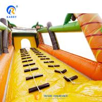 China Long Massive Games Inflatable Obstacle Course for Adults and Kids in Jungle for sale