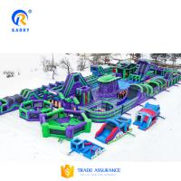 China Insane Giant Inflatable 5K Run Obstacle Course Shipping Way By Sea/By Air/By Express for sale