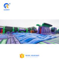 China Insane Giant Inflatable 5K Run Obstacle Course Shipping Way By Sea/By Air/By Express for sale