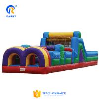 China Karry-ZA Hire Wipeout Obstacle Inflatable Kids Obstacle Course for sale