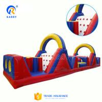 China Karry-ZA Hire Wipeout Obstacle Inflatable Kids Obstacle Course for sale