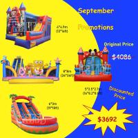 China September Inflatable Castles Package Jumping Castle with Customized Color and Blower for sale