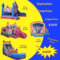 China September Inflatable Castles Package Jumping Castle with Customized Color and Blower for sale