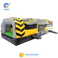 China 30' Inflatable Obstacle Course for Adults and Kids Customized Run Jump Challenge for sale