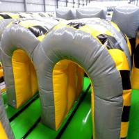 China 30' Inflatable Obstacle Course for Adults and Kids Customized Run Jump Challenge for sale