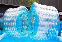 China Custom Logo Printed Adult TPU/PVC Inflatable Water Roller Ball for Outdoor Activities for sale