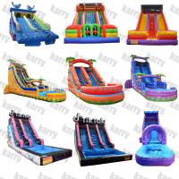 China 5-10 Passenger Commercial Grade Inflatable Water Slides with Pool for sale