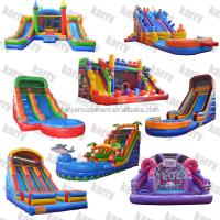 China 5-10 Passenger Commercial Grade Inflatable Water Slides with Pool for sale