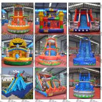 China 5-10 Passenger Commercial Grade Inflatable Water Slides with Pool for sale