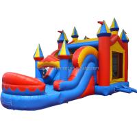 China Repair Kits Included Inflatable Castle Large Dry and Wet Water Slide for Amusement Park for sale
