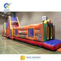 China Customized Color Outdoor Amusement Park Inflatable Obstacle Course for Kids and Adults for sale