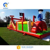 China Customized Color Outdoor Amusement Park Inflatable Obstacle Course for Kids and Adults for sale