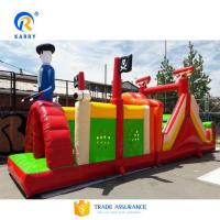 China Customized Color Outdoor Amusement Park Inflatable Obstacle Course for Kids and Adults for sale