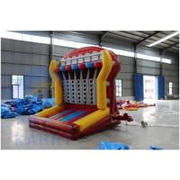 China Customized Orange Inflatable Sports Game for Family Carnival Shoot and Score Fun for sale