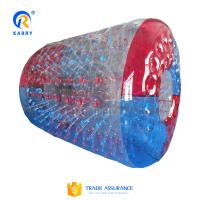 China Colorful TPU Zorb Ball Water Rollers Inflatable Fun Roller Games for Adults and Kids for sale