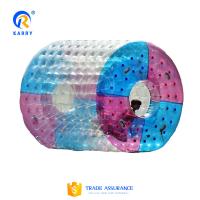 China Colorful TPU Zorb Ball Water Rollers Inflatable Fun Roller Games for Adults and Kids for sale