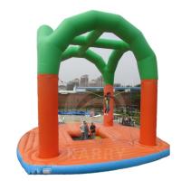 China Custom Logo Printed Outdoor Inflatable Bungee Trampoline Jumper for Kids and Adults for sale