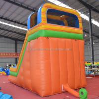 China Castle Rental Palm Tree Inflatable Bouncy Castle with Slide Pool CE/EN71/EN14960 Certified for sale