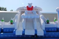 China Enjoy Indoor Water Fun with 5-10 Passenger Inflatable Water Slide and Large Round Pool for sale