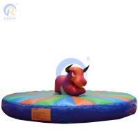 China Commercial Bouncy Mechanical Rodeo Bull Riding Machine Inflatable Bull Ride for Adults for sale