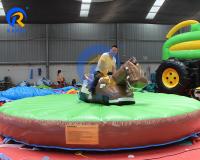 China Commercial Bouncy Mechanical Rodeo Bull Riding Machine Inflatable Bull Ride for Adults for sale