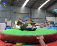 China Commercial Bouncy Mechanical Rodeo Bull Riding Machine Inflatable Bull Ride for Adults for sale