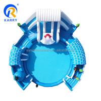 China Oversize Swimming Pool Moonwalk Inflatable Water Park for Kids and Adults Polar Bear Water Slide for sale