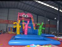 China Backyard Kids Party Trampoline Inflatable Cute Octopus Water Slide and Kids Play Pool for sale