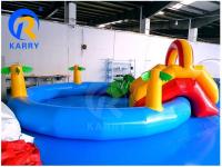 China 14 Years up PVC Inflatable Above Ground Easy Set Swimming Pool with Bounce Slide House for sale