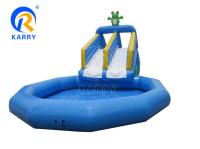 China 14 Years up PVC Inflatable Above Ground Easy Set Swimming Pool with Bounce Slide House for sale