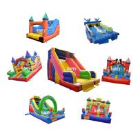 China Indoor or Outdoor Inflatable Small Cartoon Kids Slide with Customized Color and Logo for sale