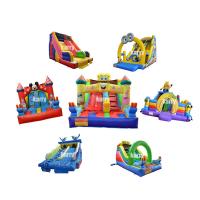 China Indoor or Outdoor Inflatable Small Cartoon Kids Slide with Customized Color and Logo for sale