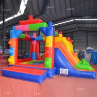 China Affordable Inflatable Castle Slide Combination with Trendy Building Block Design for sale