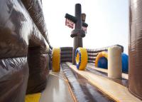 China Customized color water slide inflatable pool for pirate ship inflatable water park for sale