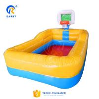 China Style Backyard Inflatable Swimming Pool with 0.9mm PVC Kids Pool and Basketball Hoop for sale