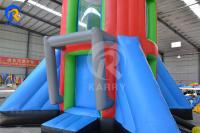 China Custom Logo Printed PVC Inflatable Rocket Airborne Adventure Game for Kids and Adults for sale