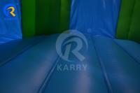 China Custom Logo Printed PVC Inflatable Rocket Airborne Adventure Game for Kids and Adults for sale